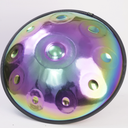 10 Note D Kurd Iridescent Stainless Steel Handpan - SHINE